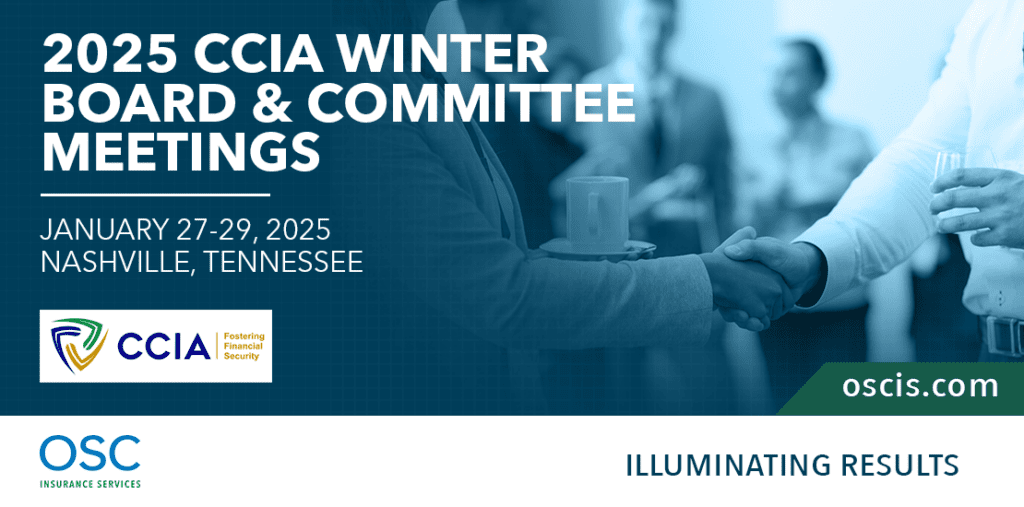 OSC Team to Attend 2025 CCIA Winter Meetings | OSC Insurance Services ...
